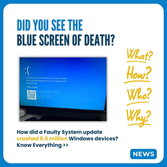 Blue Screen Of Death | Windows Down | Biggest IT failure | PDF