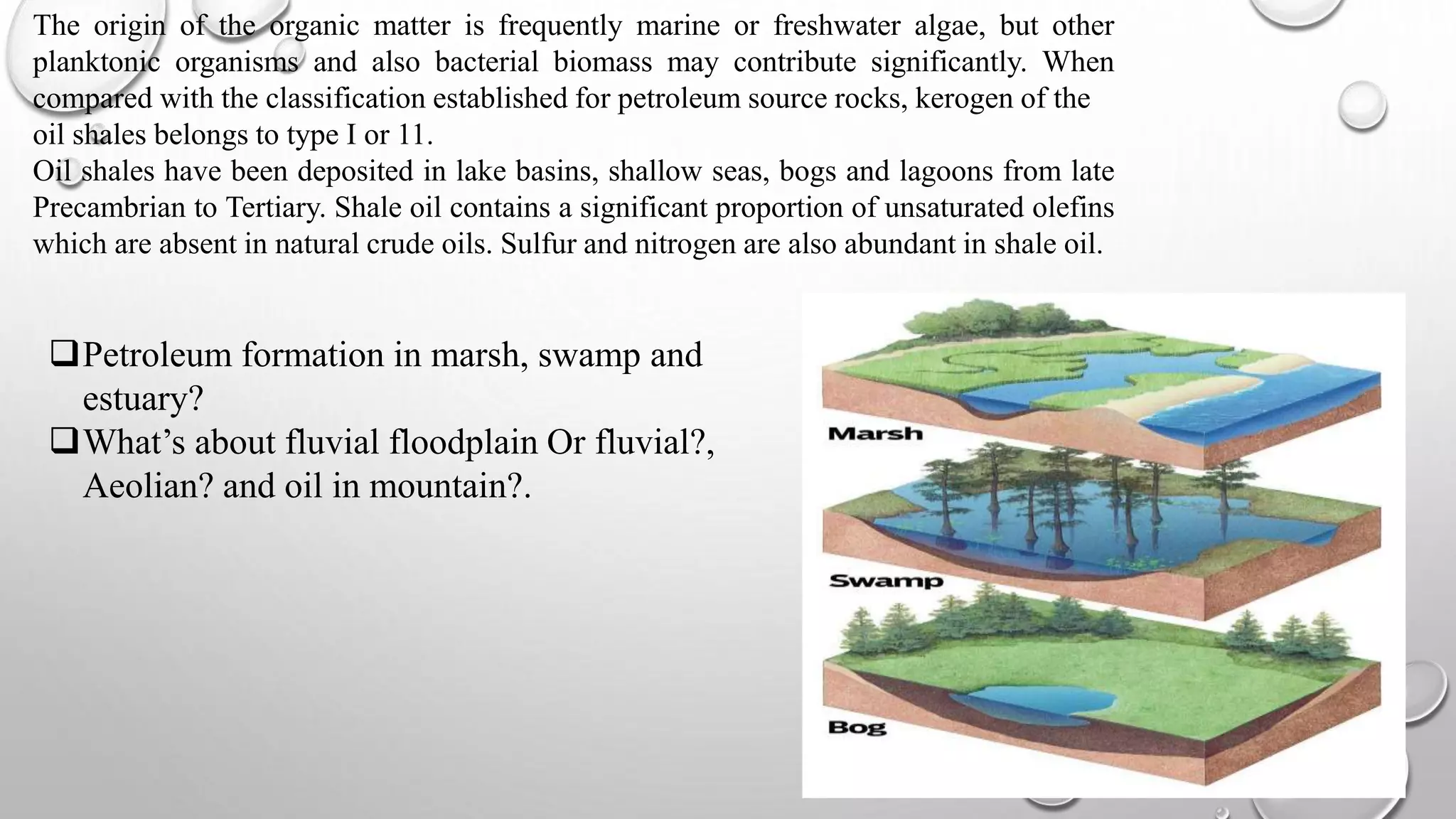 Petroleum formation and petroleum forming environment | PPT