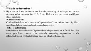 Petroleum formation and petroleum forming environment | PPTX