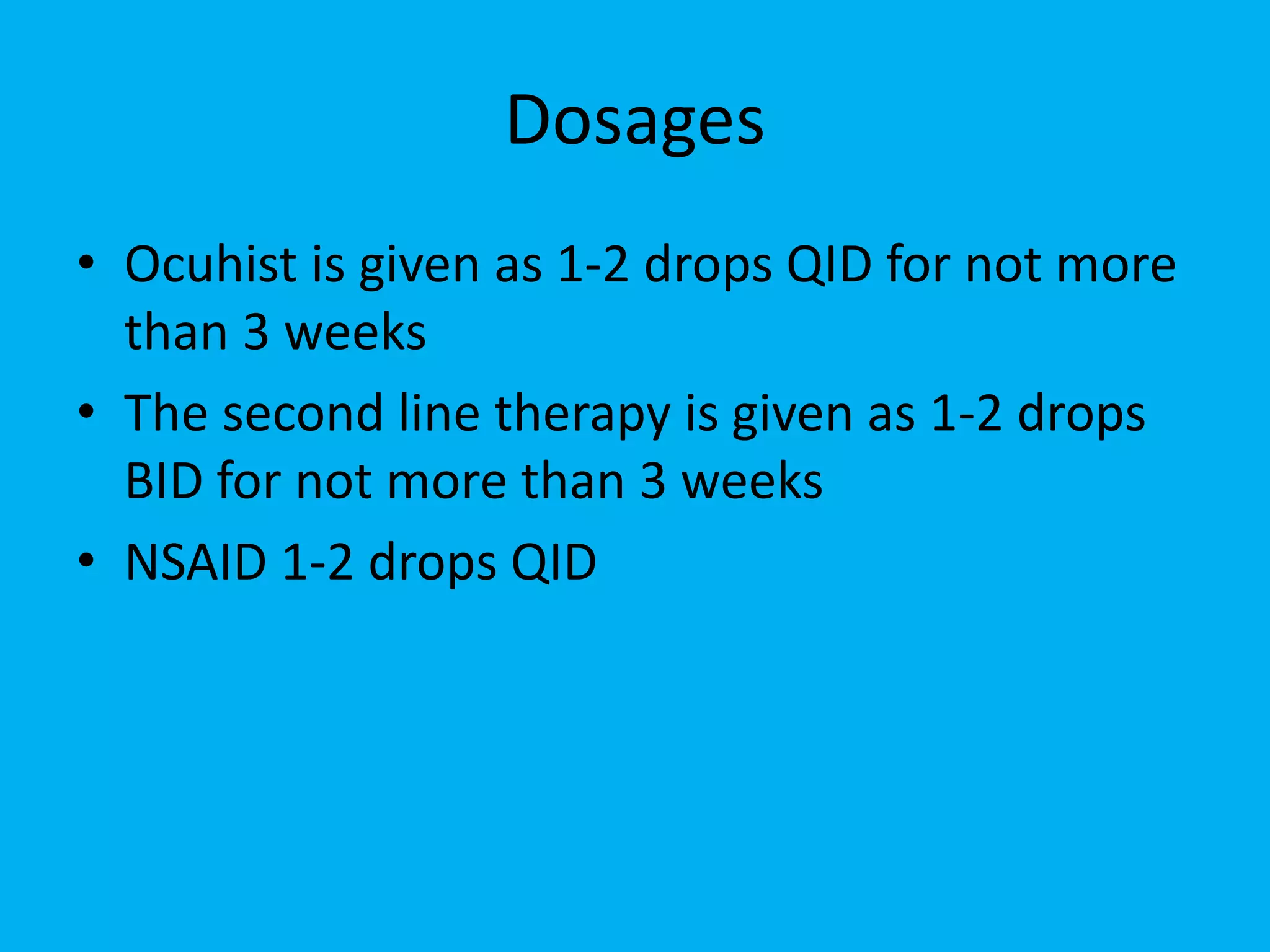 Topical treatment of external ocular inflammation | PPTX