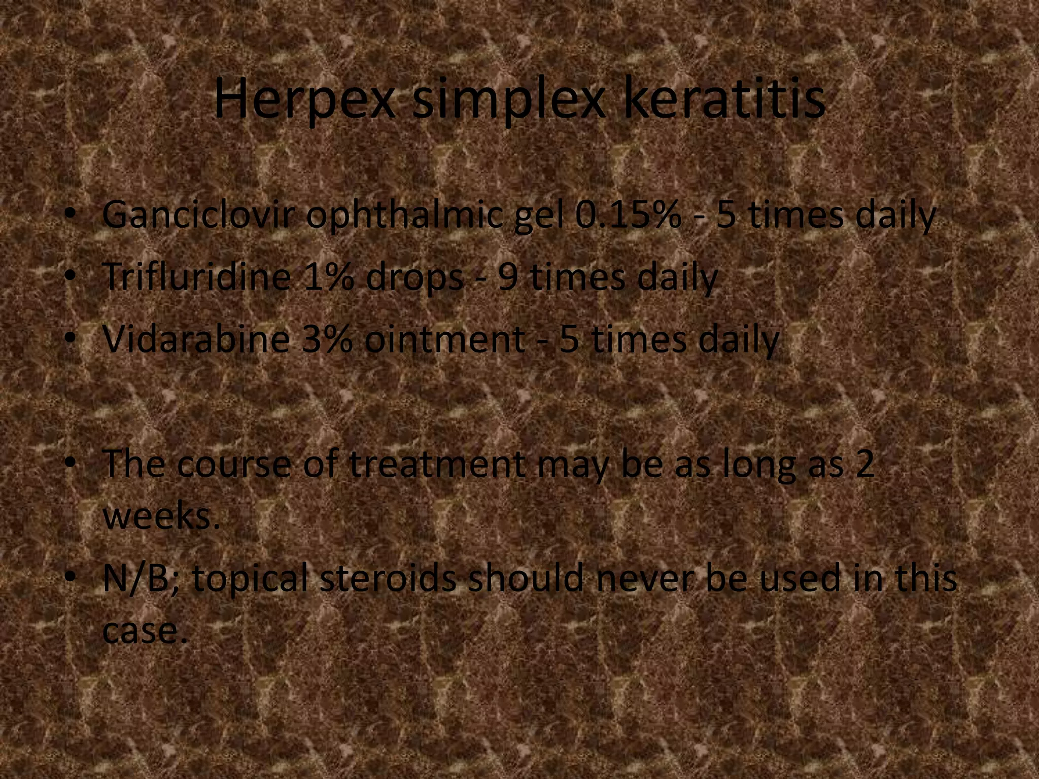 Topical treatment of external ocular inflammation | PPTX