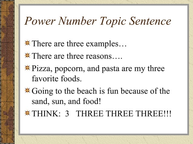 Topic and concluding sentences powerpoint | PPT