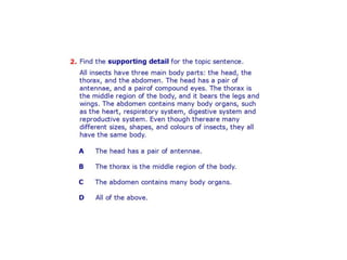 Topic and supporting sentences | PPTX