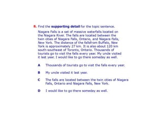 Topic and supporting sentences | PPTX