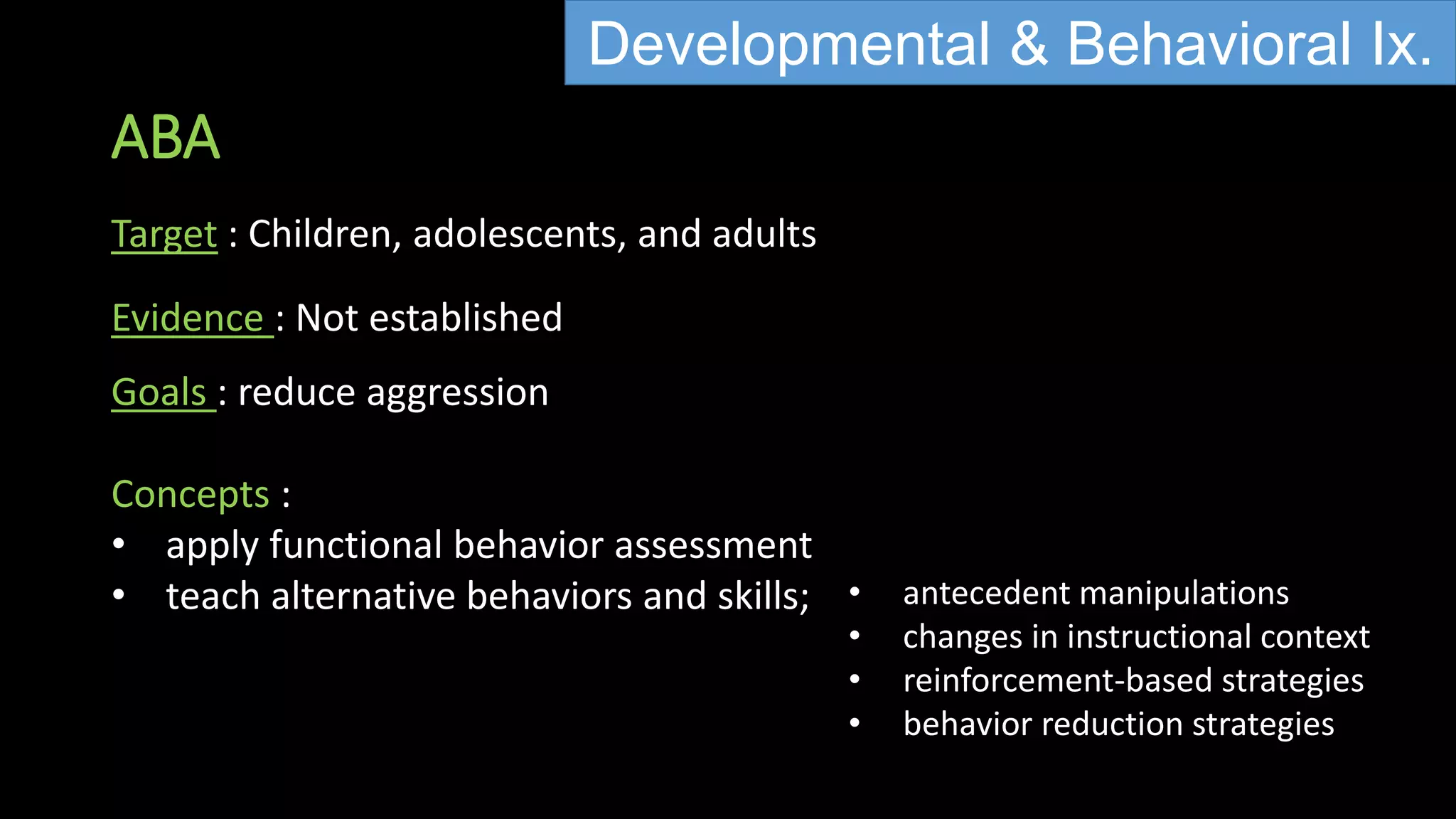 ASD and Nonmedical Interventions | PPT