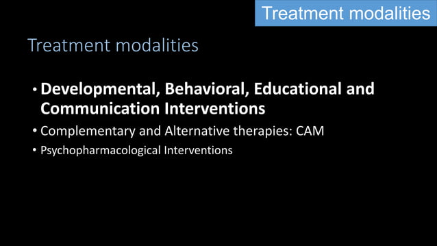 ASD and Nonmedical Interventions | PPT