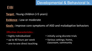 ASD and Nonmedical Interventions | PPTX