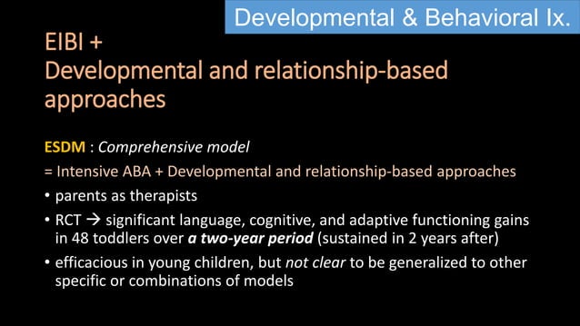 ASD and Nonmedical Interventions | PPT
