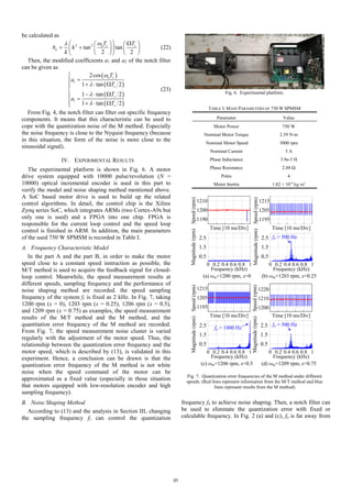 A Novel Frequency Characteristic Model and Noise Shaping Method for Encoder-Based Speed ...