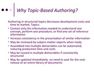 Topic-based Authoring and Reuse | PPT