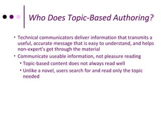 Topic-based Authoring and Reuse | PPT