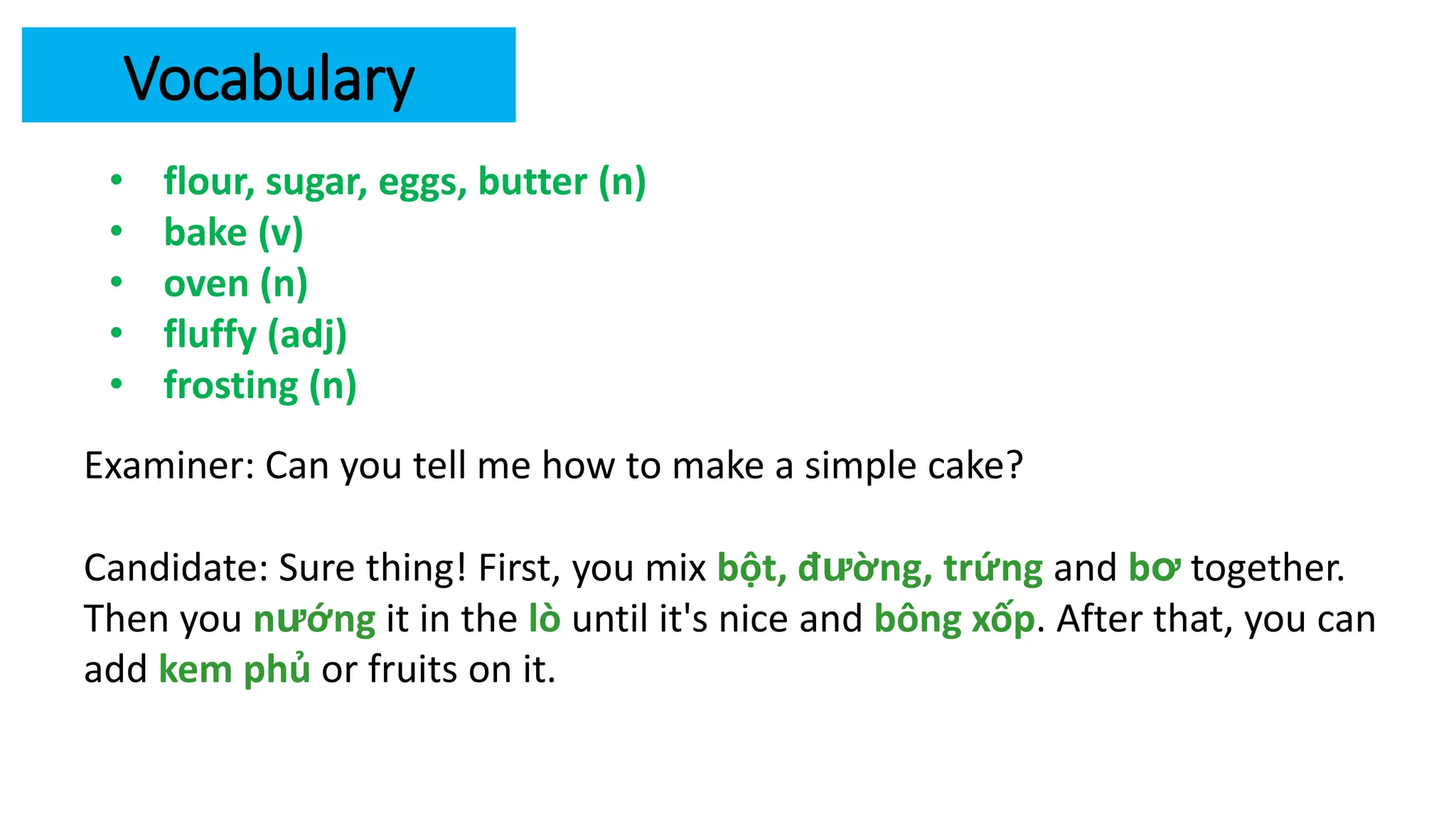 Topic Cakes (New Version) for ielts speaking.pptx