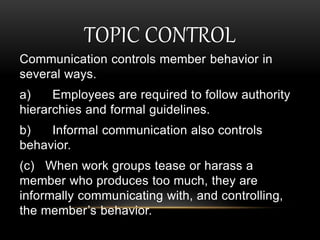 Topic control | PPTX