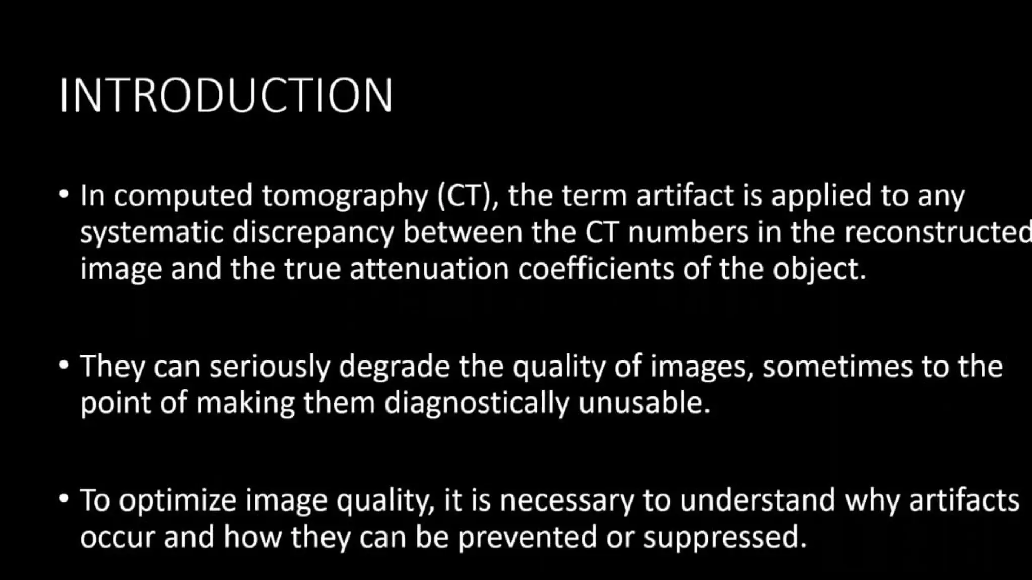 TOPIC – CT ARTEFACTS about imp artefacts.pptx