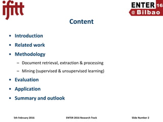 Topic Detection - Identifying relevant topics in tourism reviews | PPT
