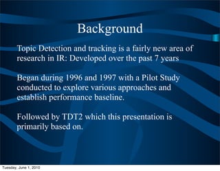 Topic detection & tracking | PDF