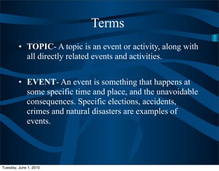 Topic detection & tracking | PDF