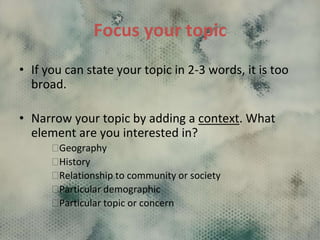 Topic Development- Music 12A | PPTX