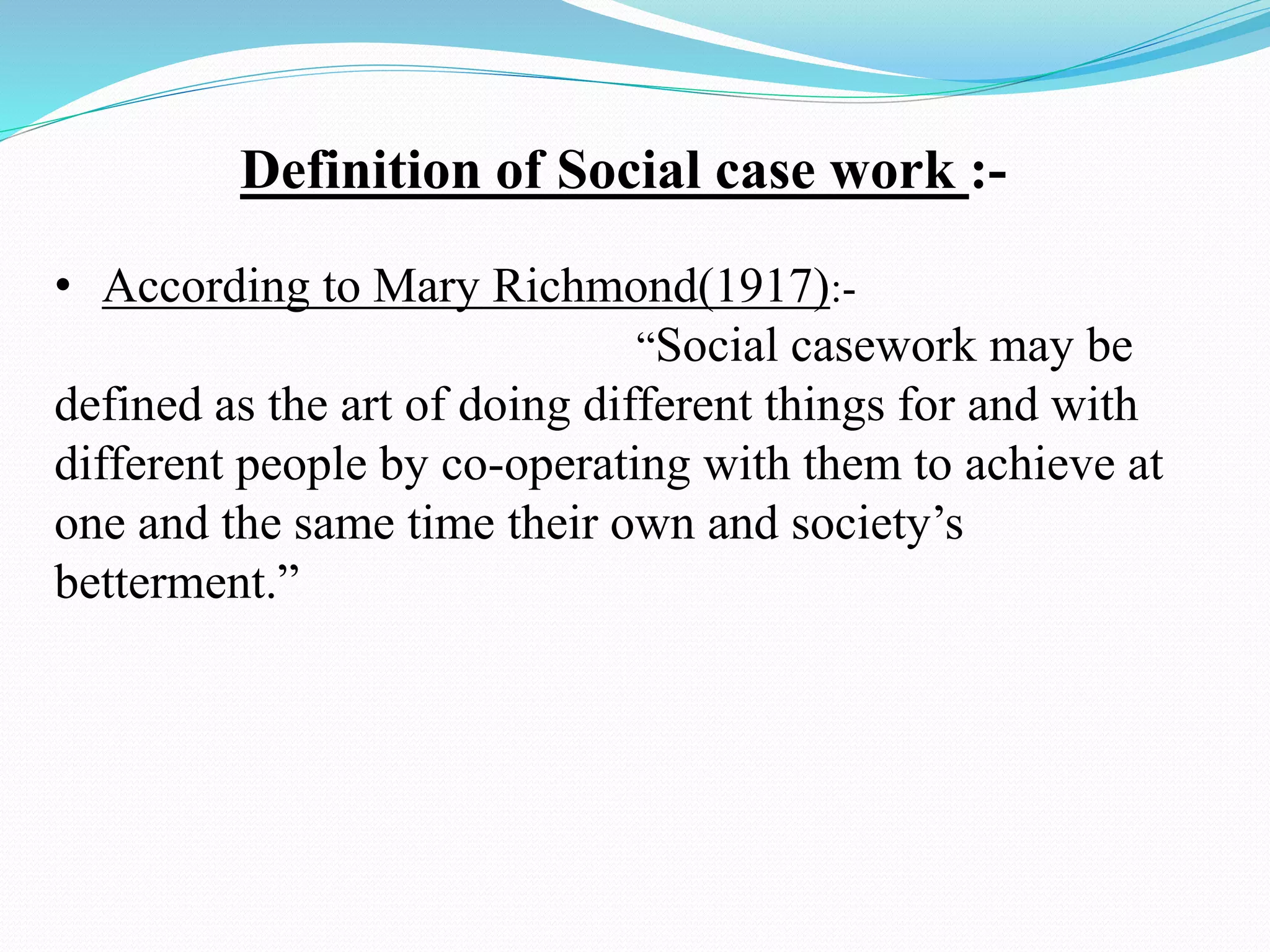 Principles of social case work | PPTX