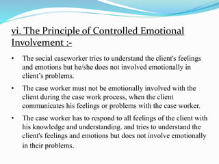 Principles of social case work | PPTX