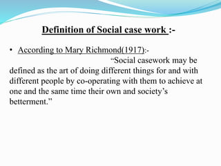 Principles of social case work | PPTX