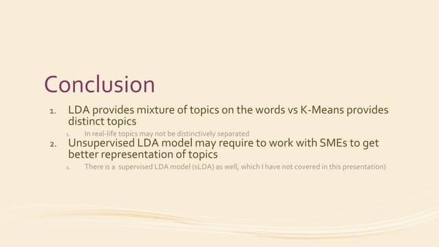 Topic extraction using machine learning | PPT