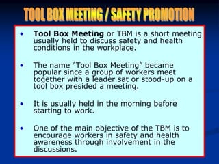 Topic F - S&H COMMITTEE & TBMeeting.ppt
