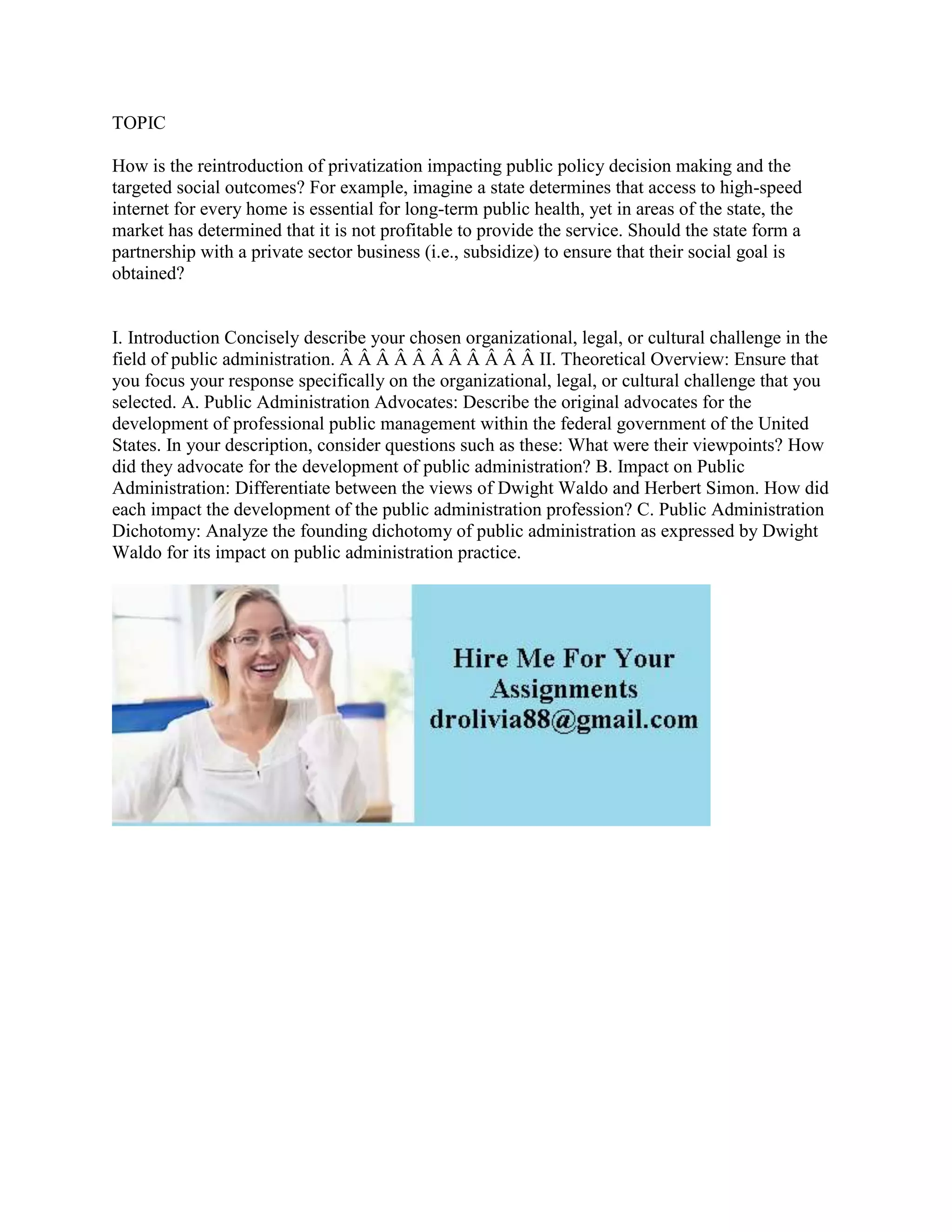 TOPICHow is the reintroduction of privatization impacting public polic.docx