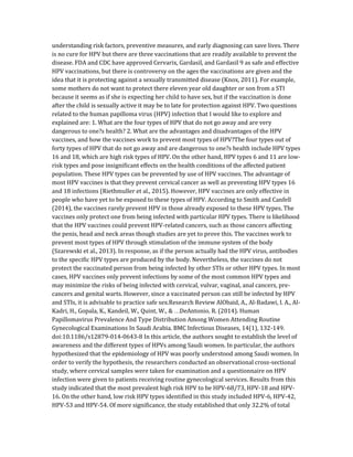 Topic Human Papillomavirus and the Fight to Protect and Health.docx