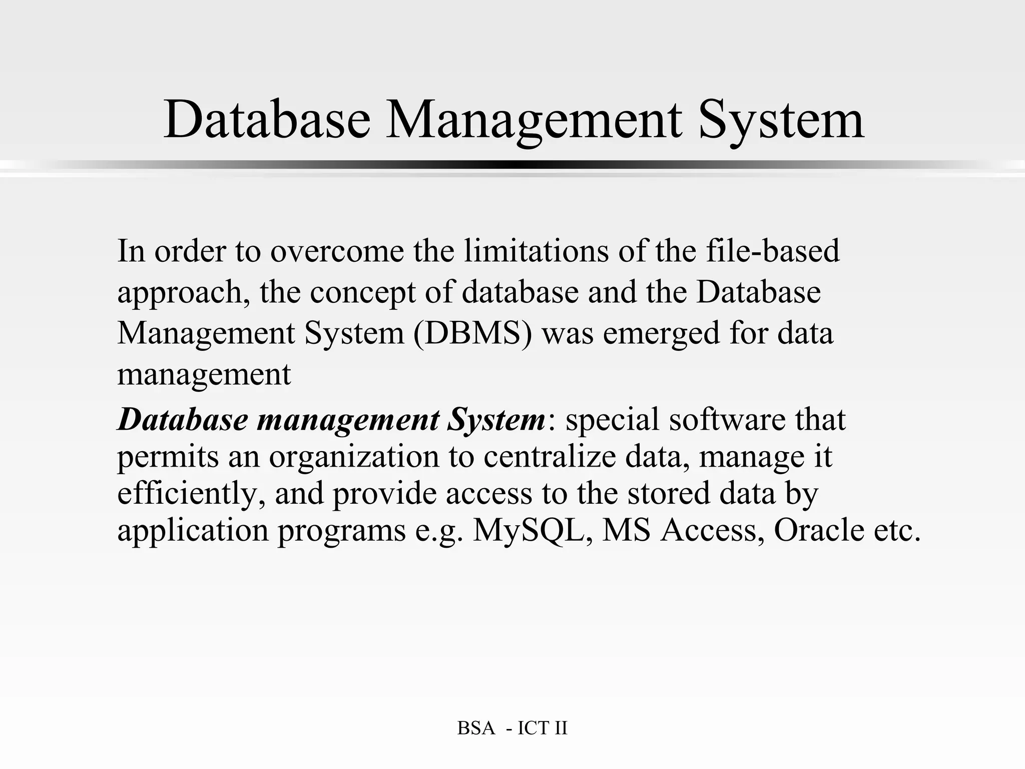 Data Management | PPT