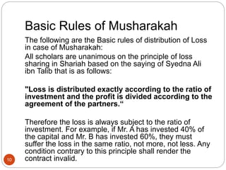 Topic ii. participatory modes of islamic finance musharakah and ...