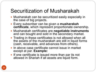 Topic ii. participatory modes of islamic finance musharakah and ...
