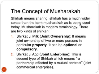 Topic ii. participatory modes of islamic finance musharakah and ...