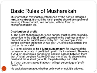 Topic ii. participatory modes of islamic finance musharakah and ...