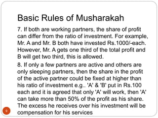 Topic ii. participatory modes of islamic finance musharakah and ...