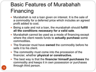 Topic iii. non participatory modes of islamic finance - murabahah(1) | PPTX