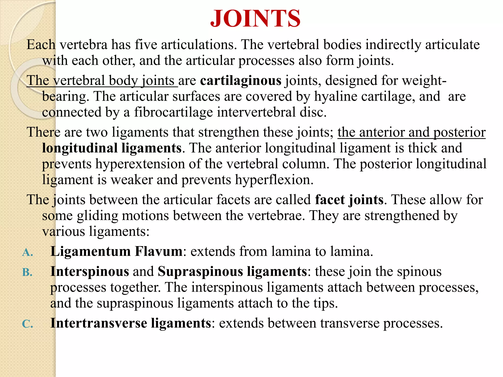 Surgery & anatomy of vertebral column and spinal nerves | PPTX