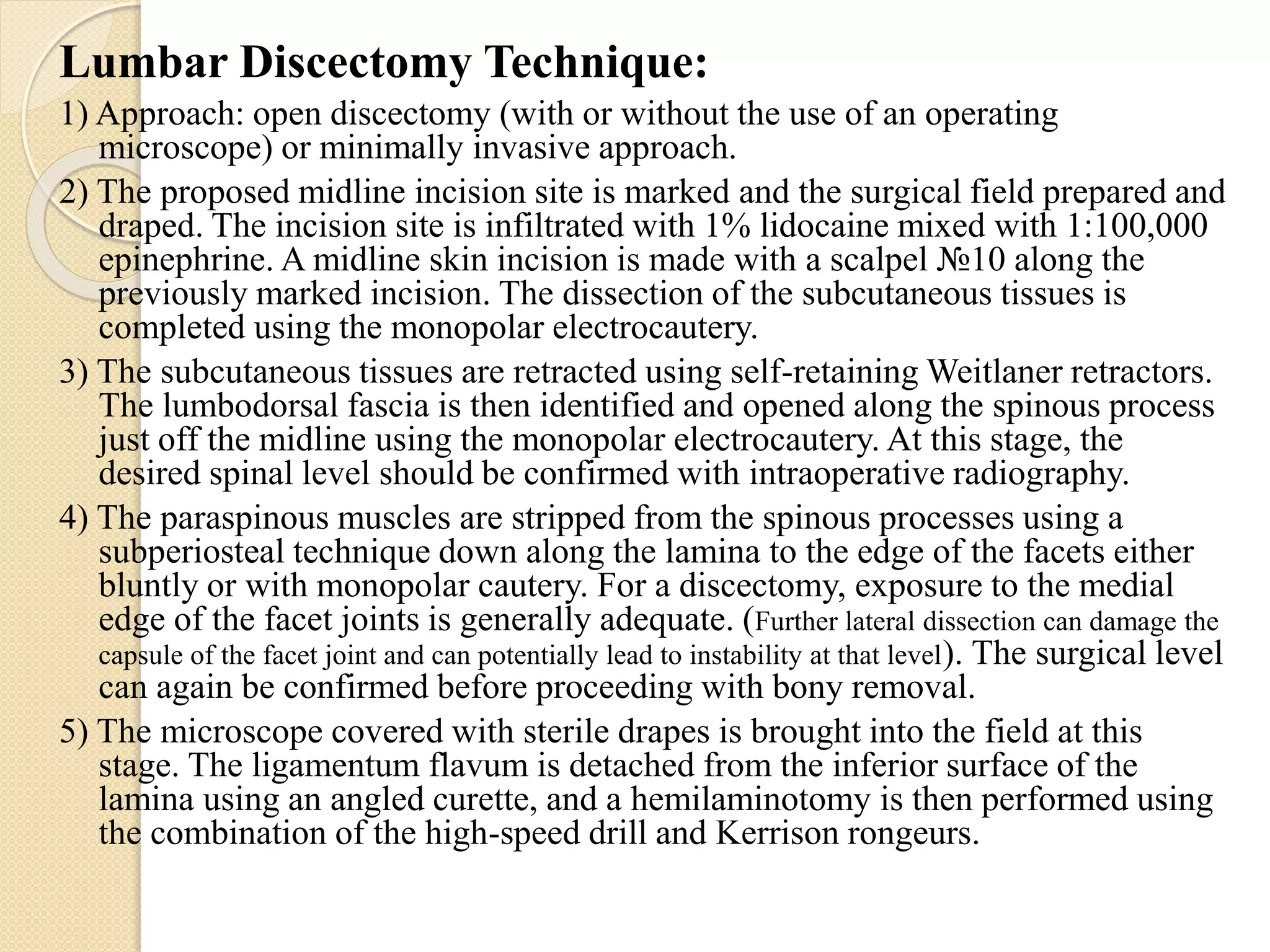Surgery & anatomy of vertebral column and spinal nerves | PPTX