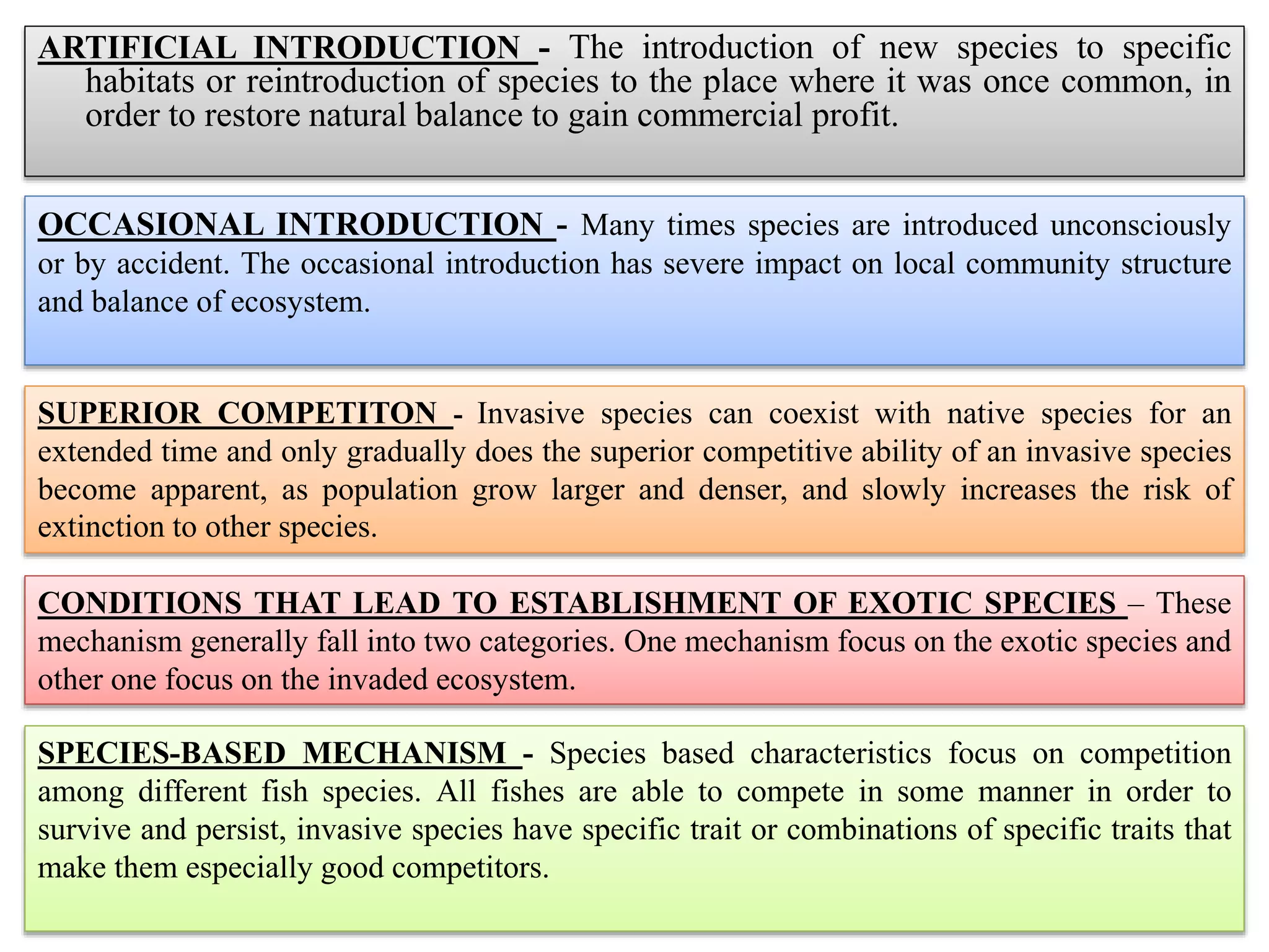 INTRODUCTION OF EXOTIC FISH SPECIES | PPTX