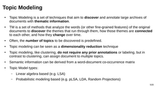 Topic Modeling | ODP | Computing | Technology & Computing