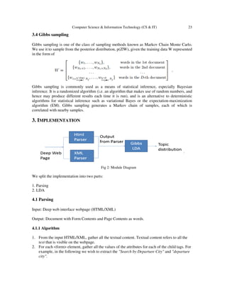 Topic Modeling : Clustering of Deep Webpages | PDF