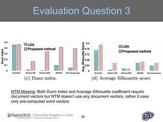 Slides: Concurrent Inference of Topic Models and Distributed Vector Representations | PPT