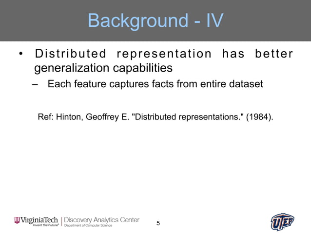 Slides: Concurrent Inference of Topic Models and Distributed Vector Representations | PPT