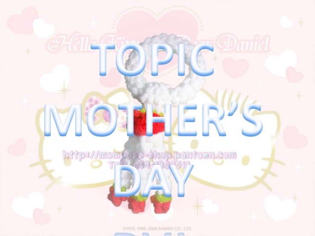 Topic mother's day | PPTX