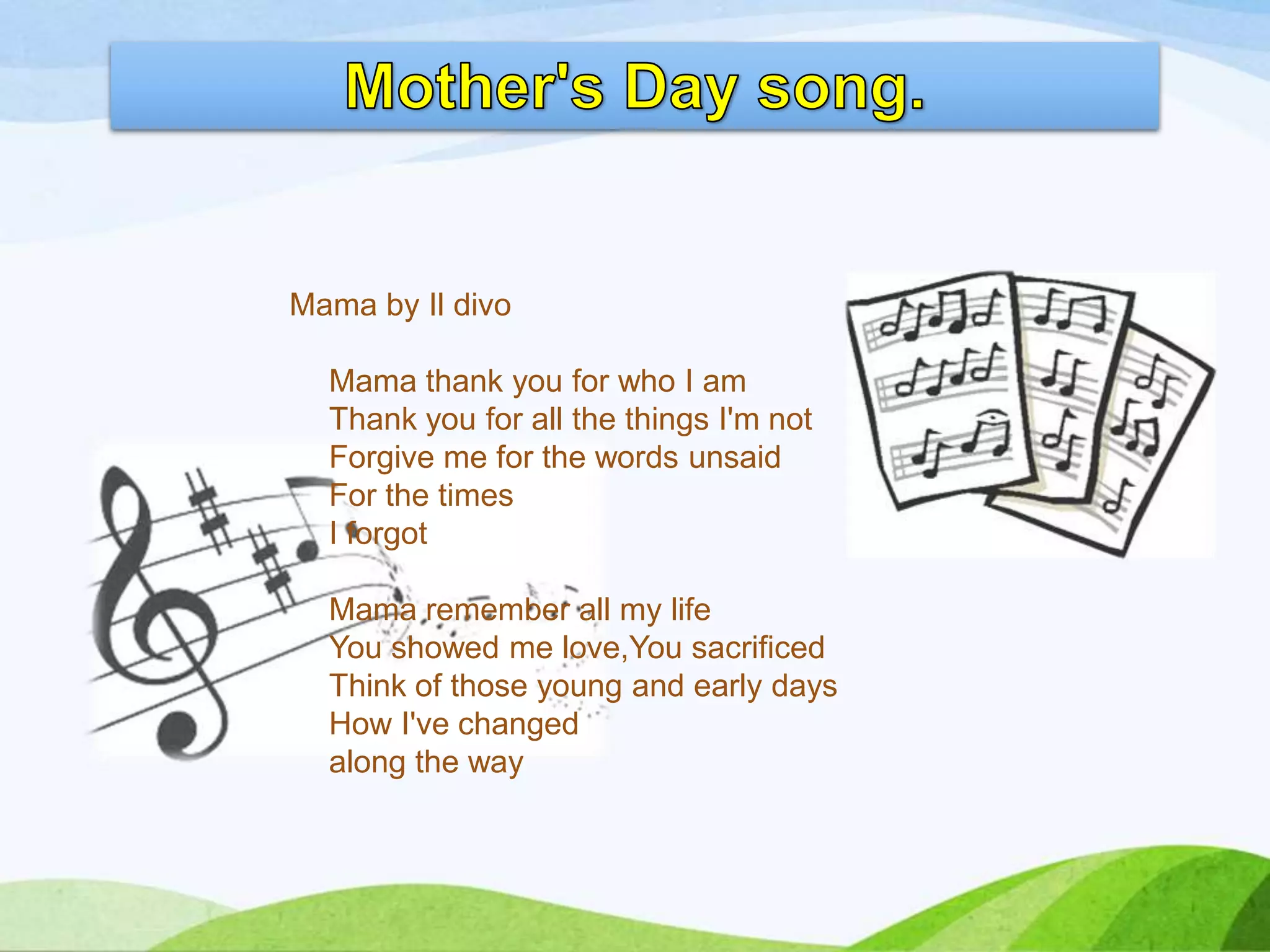 Topic mother’s days | PPT