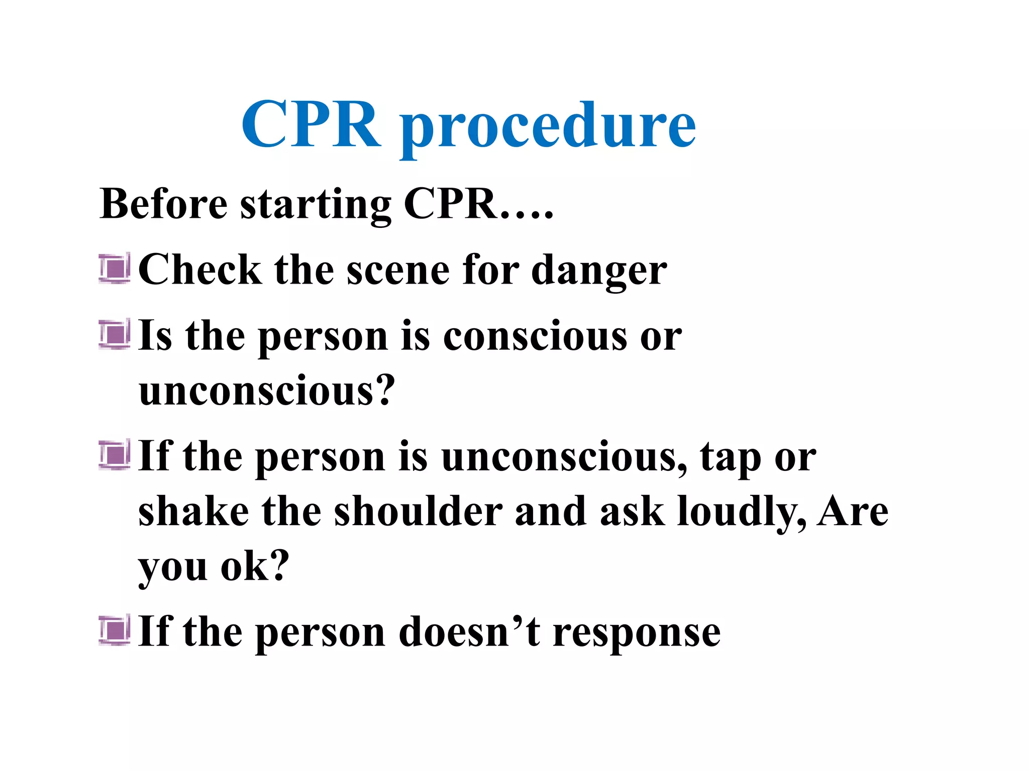About CPR and CPR procedure | PPTX