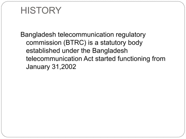 BTRC | PPT | Free Download