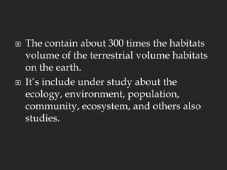 Aquatic environment: concept, meaning and its division | PPTX