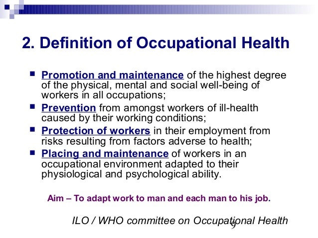 Occupations Meaning