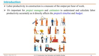 Topic No. 12 Compute labor productivity and cost in Construction ...